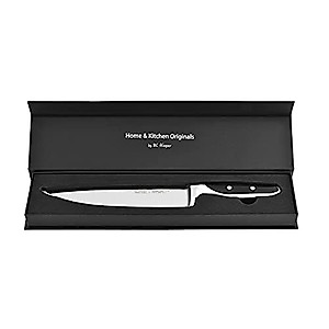 BC.HINGER 8 Inch Professional Chef Knife, German High-Carbon Stainless Steel Cutlery, Kitchen Knife with Ergonomic Handle and Gift Box, Full Tang, Ultra Sharp Blade,Suitable for Meat and Vegetable