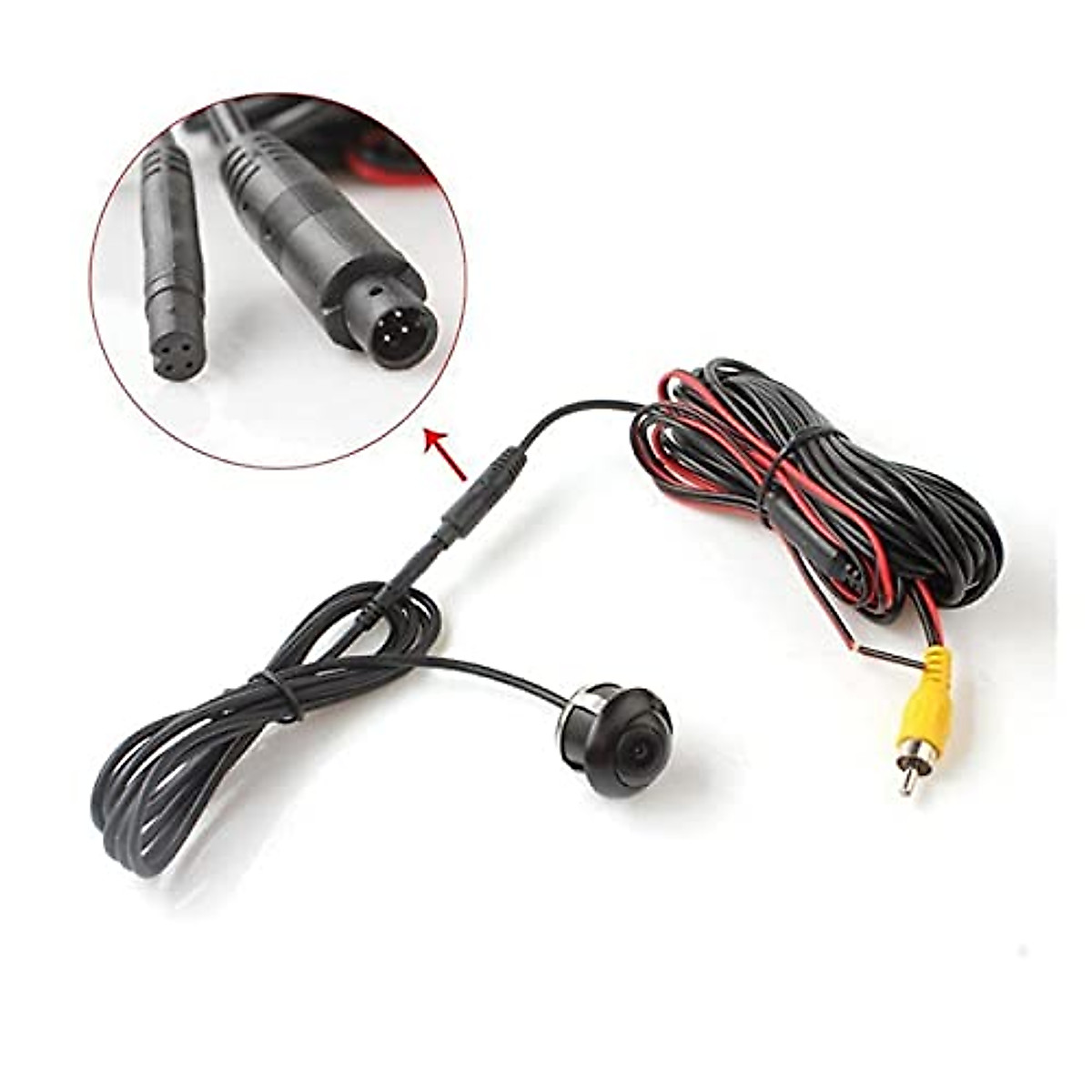 WANSHIDA QiQi Shop 360 Degree Waterproof HD Car Rear View Reverse Night Vision Back Parking Camera High Definition 24mm X 22mm