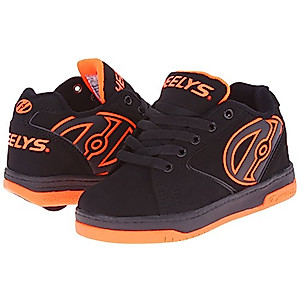 Heelys Kids Propel Skate Shoe, Black/Orange, 5