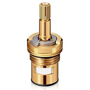 Enhon Faucet Cartridge Compatible with American Standard 994053-0070a or 994053-0070a/H Bathroom Kitchen Bathtub Faucet Stem Replacement, 4z-24h Hot and Cold Replacement Stem, Brass (1 Pack)