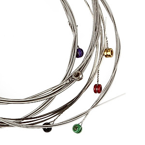 5 Packs Full Set Orphee RX17 Nickel Alloy Colorful Ball-End Electric Guitar Strings Standard Tension 010-046