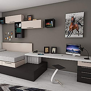 PAZLOG 2 Pack 3.5X5 Black Picture Frames Made of Solid Wood and High Definition for Wall Decor or Table Stand Top Black Picture Frame Display 3.5 by 5 Frame Vertically or Horizontally as 5x3.5