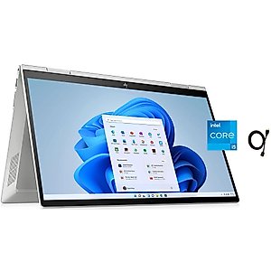HP Newest Envy x360 Convert 15.6" FHD IPS Touchscreen Premium 2-in-1 Laptop, 11th Gen Intel Quad-Core i5-1135G7, 8GB RAM, 2TB PCIe SSD, Backlit Keyboard, Fingerprint, Windows 10 Home + HDMI Cable
