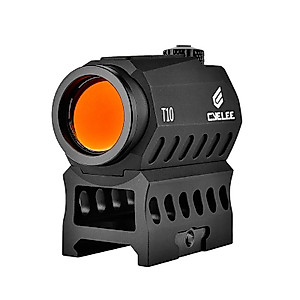 Cyelee T10 Red Dot Sight 1x20mm 2MOA Shake Awake Rifle Scope with Absolute Co Witness Riser