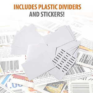 Modern Grocery Coupon Organizer - Wallet & Extreme Coupon Holder Set Includes 24 Plastic Coupon Cards Dividers and Stickers Material Canvas