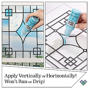 Gallery Glass Stained Glass Paint, Crystal Clear 8 fl oz Stained Glass Paint Perfect For DIY Arts And Crafts Paint Projects, 19699