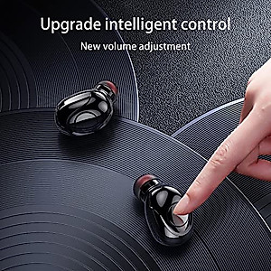 Vetitkima Wireless Earbuds Noise Cancelling, Bluetooth Headphones with Mic, Wireless in-Ear Earphones Light-Weight Earbuds with Led Display for Sport