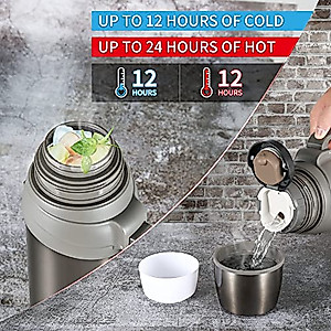 Olerd 85oz Large Coffee Thermoses for Travel - Insulated Water Jug Classic Vacuum Bottle with Plastic Cup - 2.5L Stainless Steel Vacuum Insulated Beverage Bottle for Hiking Fishing