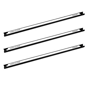 Navaris Set of 3 Magnetic Tool Holder Rack - 24 Inch Heavy Duty Garage Wall Holder Strip for Tools - Tool Bar with Magnet for Screwdriver, Wrench