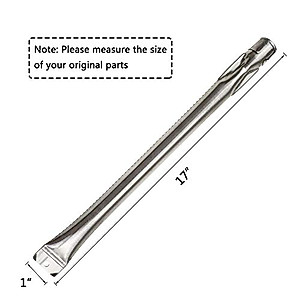 Hisencn Grill Replacement Parts for Members Mark GR2039201-MM-00, 17 inch Heat Plates, Grill Burners Replacement for Bakers and Chefs ST1017-012939 SAMS Club and Grill Chef BIG-8116, Uniflame (8 Pack)