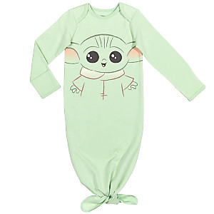 STAR WARS The Mandalorian The Child Newborn Baby Boys Cosplay Sleeper Gown and Hat 0-6 Months