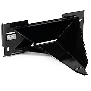 Titan Attachments Economy Series Skid Steer Stump Bucket Tree Scoop, Universal Quick Tach, HD Serrated Leading Edge, Ideal for Ripping Roots & Removing Smaller Tree Stumps, Light Construction