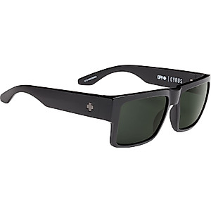 Spy Optic Cyrus Sunglasses, Black/Happy Gray/Green, 58 mm