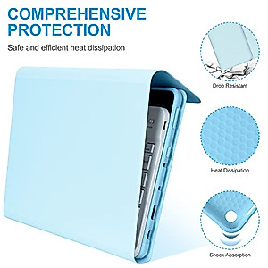 Keyboard Case for All-New Kindle Fire HD 10 and Fire HD 10 Plus Tablet (Only Compatible with 11th Generation 2021 Release)Slim Lightweight Protective Cover with Detachable Bluetooth Keyboard(Blue)