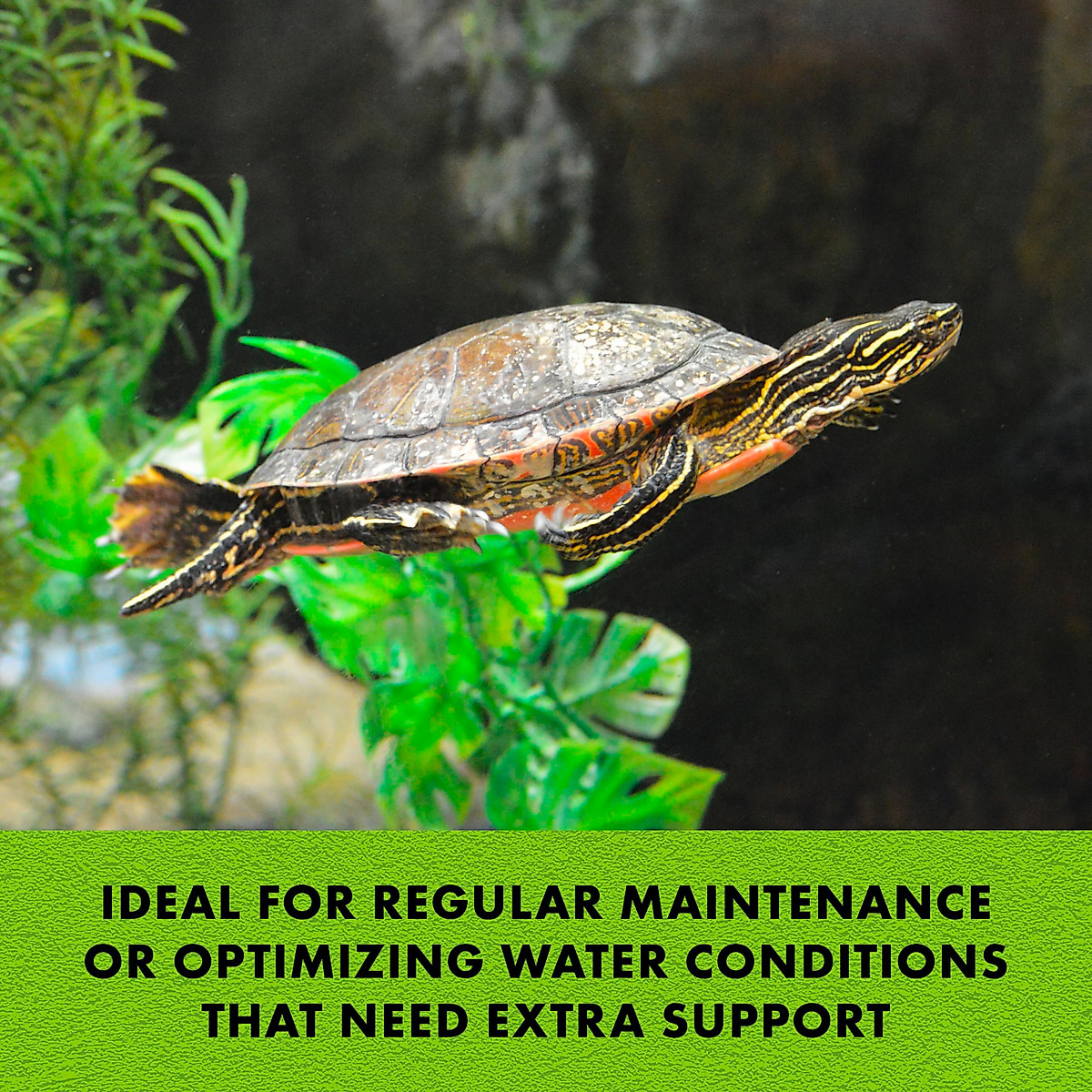 Zilla Pet Turtle Miracle Ball, Odor and Sludge Remover, for Cleaner and Healthier Turtle Habitats and Aquariums, Treats up to 50 Gallons