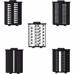 Homparty 5 Sets of Blades, thick wire blade, thin wire blade, slice blade, wavy blade and grinding blade
