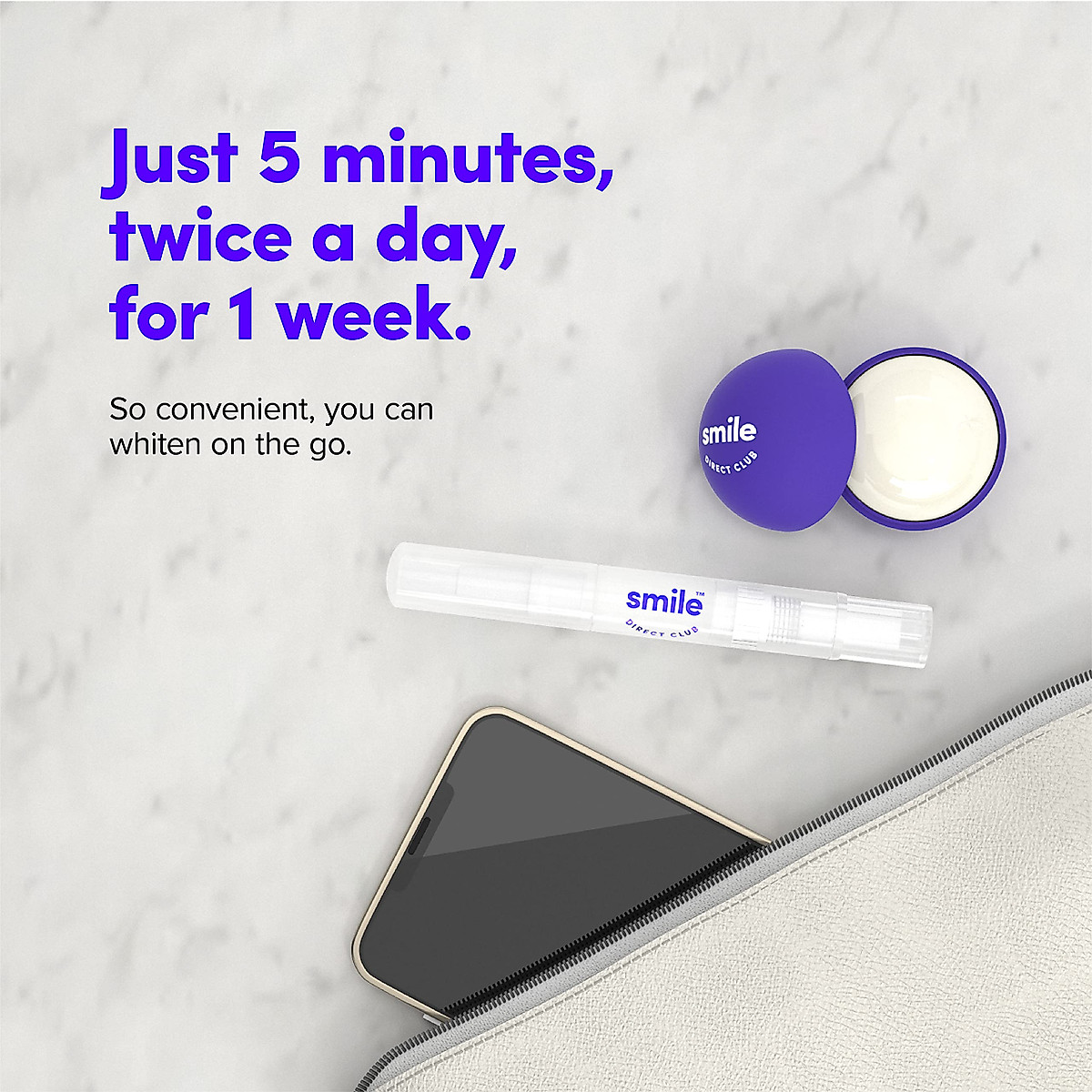 SmileDirectClub Teeth Whitening Kit with Lip Balm - 4 Pack 1.4ml Gel Pens - Professional Strength Hydrogen Peroxide