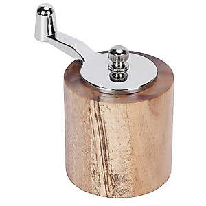 Manual Pepper Grinder, Adjustable Thicknesses Spices Mill Grinding Tool with Long Crank, Suitable for Home, Restaurant, Outdoor Barbecue