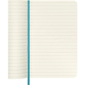 Moleskine Classic Notebook, Soft Cover, Pocket (3.5" x 5.5") Ruled/Lined, Reef Blue, 192 Pages