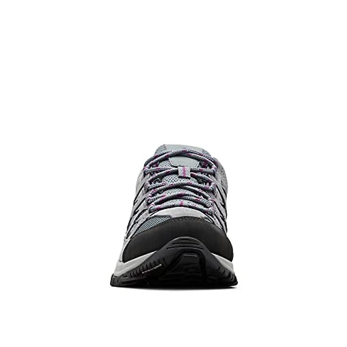 Columbia Womens Crestwood Mid Waterproof Hiking Shoe, Graphite, Wild Iris, 8.5 US