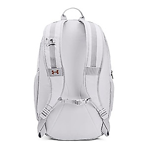 Under Armour Hustle 5.0 Team Backpack, (100) White / / Metallic Gold, One Size Fits All