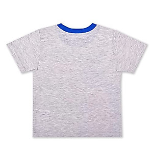 Sesame Street Elmo, Cookie Monster and Oscar Boys T-Shirt and Short Pants Set for Infant and Toddlers – White/Orange/Grey