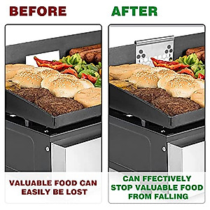 Tugaizi Food Mesh Screen grease trap for Blackstone Griddles Flat Top Grill Blocks Food from Falling, Universal Fit for All Black Stone Flat Top Griddle & Other Grill (1 PCS)