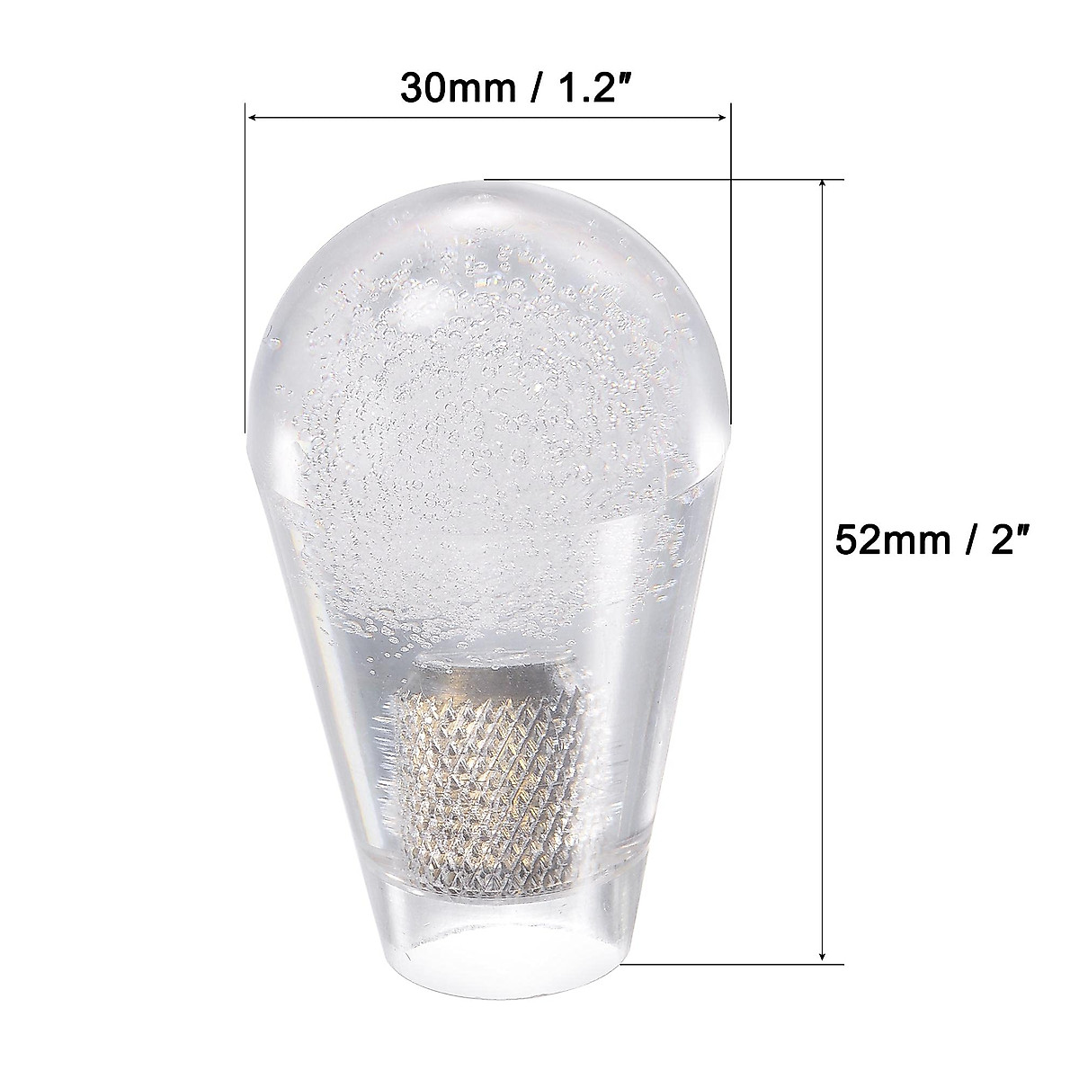 uxcell Ellipse Oval Joystick Head Rocker Ball Top Handle Arcade Game Replacement White