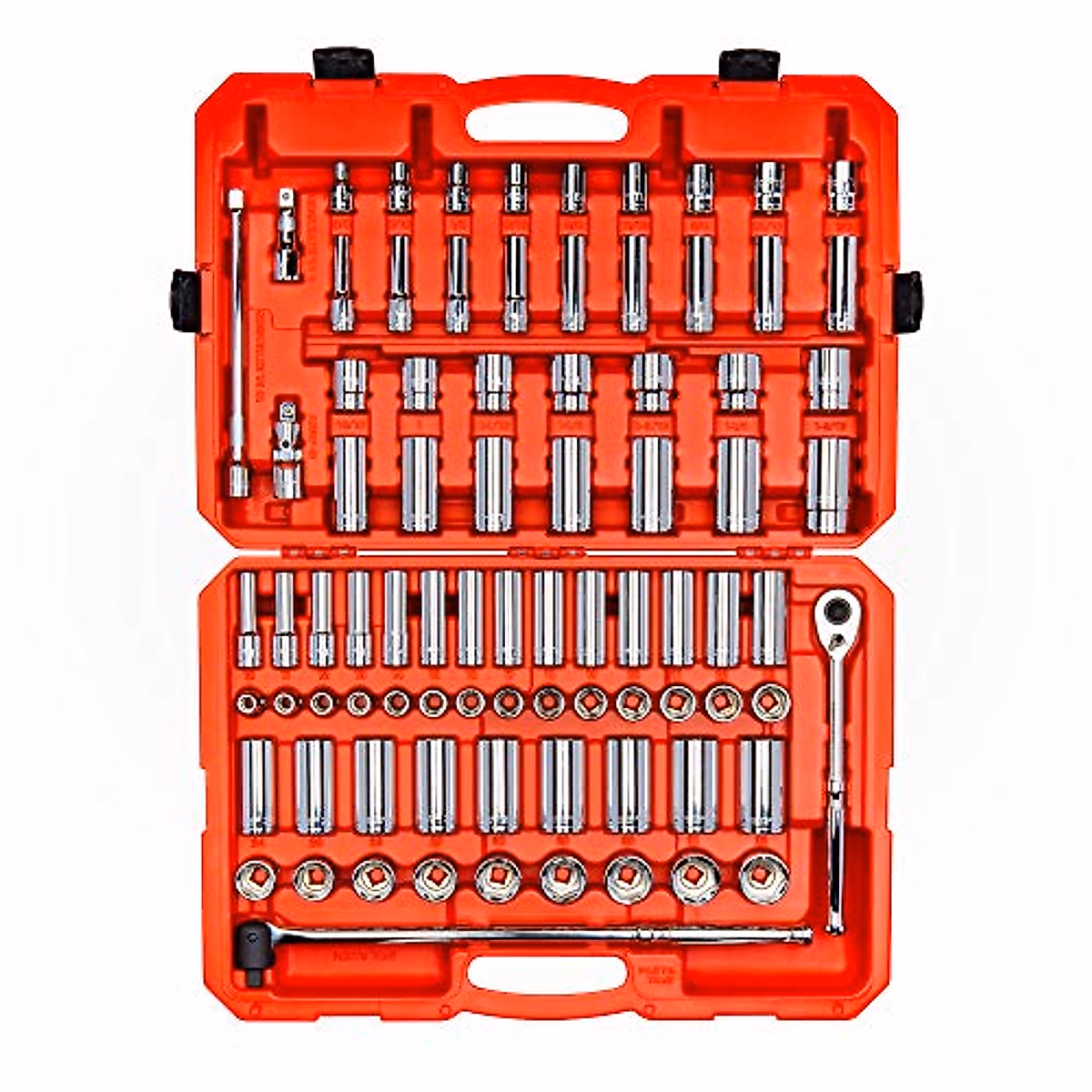 TEKTON 1/2 Inch Drive 6-Point Socket and Ratchet Set, 83-Piece (3/8 - 1-5/16 in., 10-32 mm) | SKT25302
