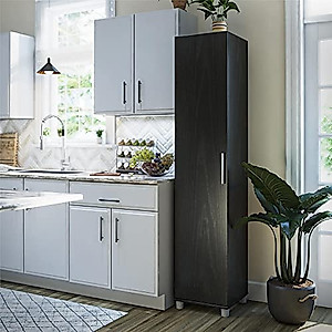 SystemBuild Camberly 16" Utility Storage Cabinet, Black Oak