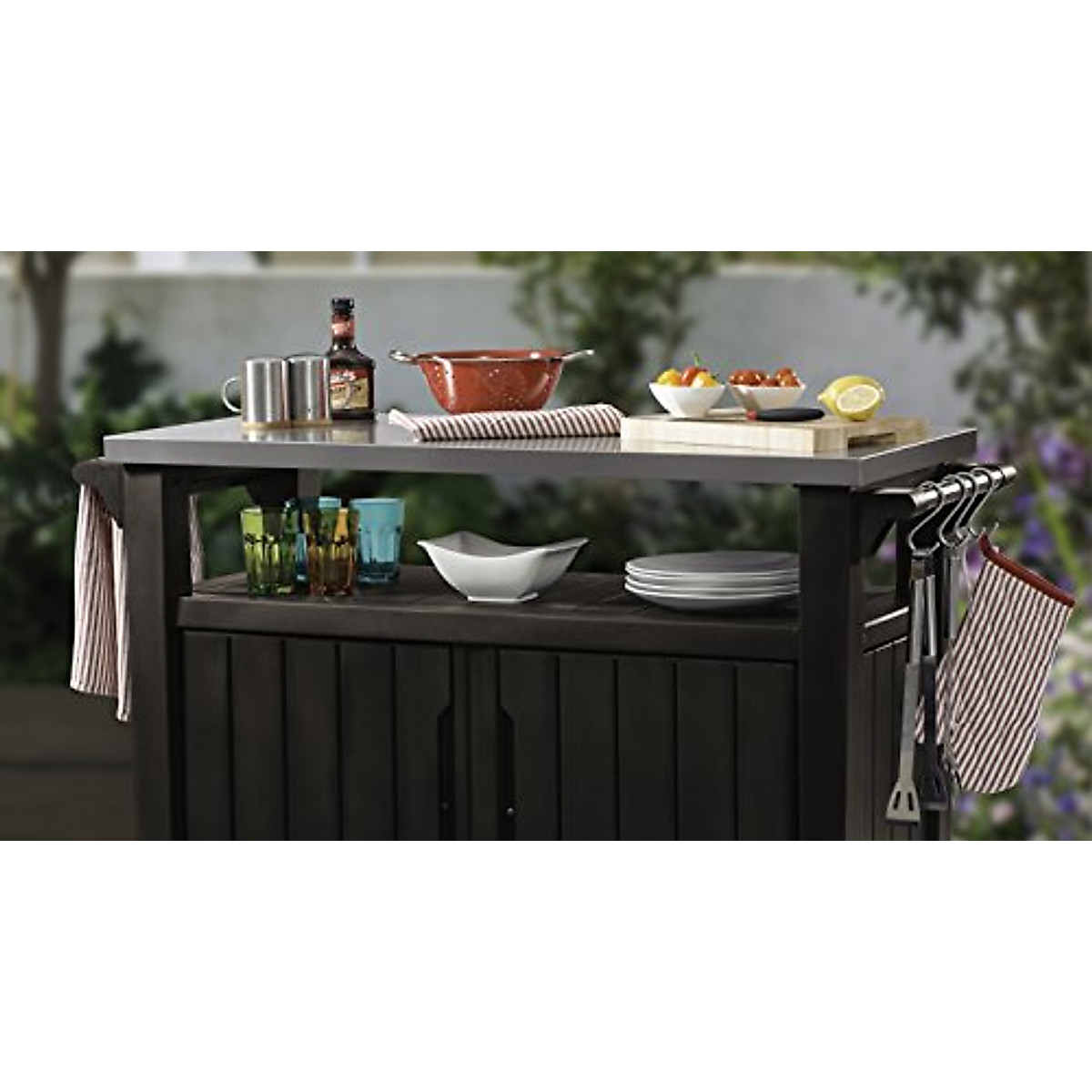 Keter BBQ Side Table Grande brown