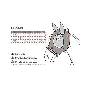 Horse Fly mask, Comfort Horse Fly Masks for Horse,Elasticity Fly Mask with Ears,We Focus On Quality