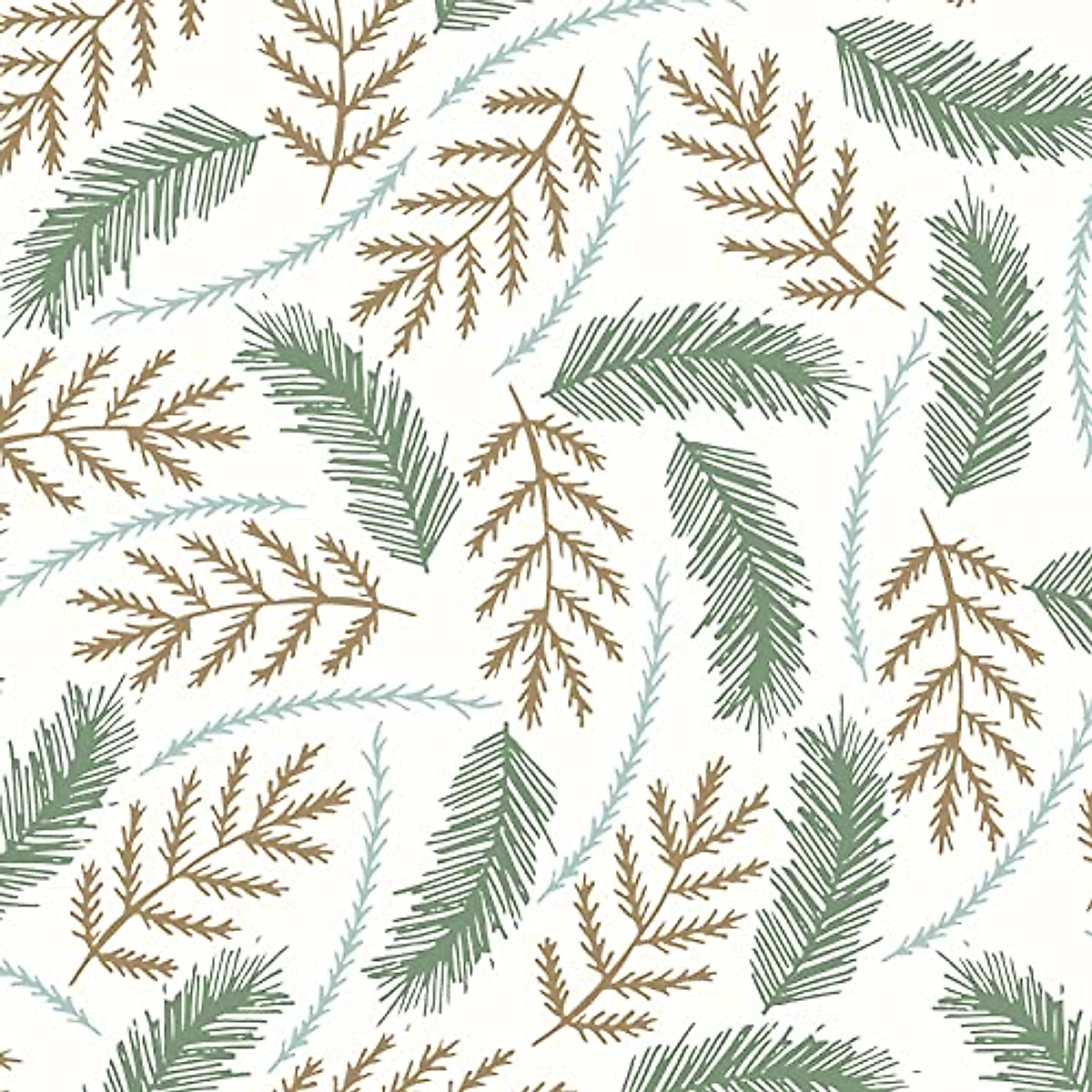 WESTICK Leaf Wallpaper Peel and Stick Fresh Natural Needles Leaves Contact Paper Self Stick Cute Tropical Wall Paper Waterproof Botanical Wallpaper for Bedroom Cabinets Dresser Nursery 17.5 x 118 in