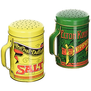 Norpro 713 Salt and Pepper Shaker Set, 4in/10cm and holds 10oz, Multicolor