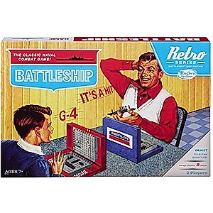 Hasbro Gaming Battleship Game Retro Series 1967 Edition