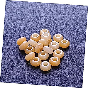 Gemstone Bracelet 20pcs Agate Jewelry Necklace Beads Loose Chakra Beads Gemstone Donut Beads Natural Beads Beading Kits Jewelry Beads DIY Beads Beaded Semi-precious Stones