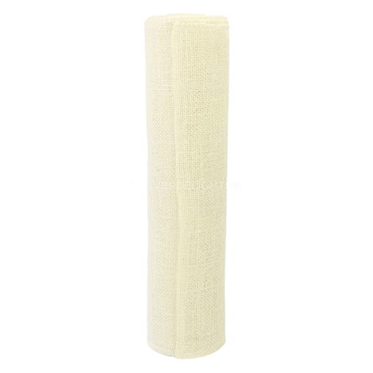 CleverDelights 14" Ivory Burlap Roll - Finished Edges - 10 Yards - Jute Burlap Fabric