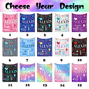 Personalized Name Blanket for Kids Boys Girls, Personalized Name Blanket for Daughter Son Custom Blanket with Name for Adult Personalized Baby Blankets for Christmas Valentine's Day Gifts