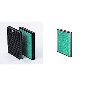 AIRMEGA Max 2 Air Purifier Replacement Filter Set for 300/300S & Airmega 250/250S Air Purifier Replacement Filter Set, Max 2 Green True HEPA and Active Carbon Filter, AP-1720-FP