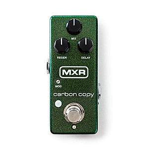 MXR M299 Carbon Copy Mini Analog Delay Bundle with 2 Patch Cables and 2 Instrument Cables
