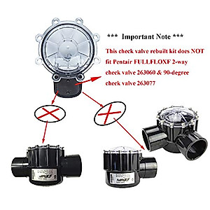 ATIE Upgraded Pool Check Valve Rebuild Kit Compatible with Pentair 263042Z Check Valve Rebuild Kit for 2" Check Valve 263042 ONLY (Not Compatible with Pentair FullFLOXF Check Valves 263060 & 263077)