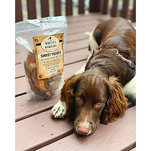 Sweet Potato Slices - Dog Treats - Single Ingredient Grain Free for Dogs, Best High Anti-Oxidant Healthy 100% Natural Thick Cut Dried Sweet Potato Dog Treats With No Added Preservatives (8oz)