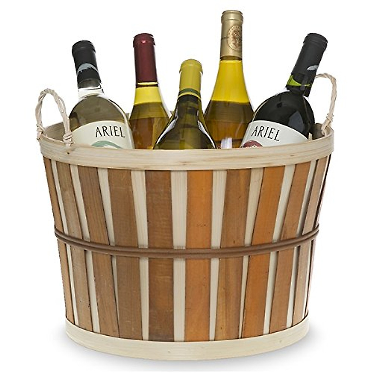 The Lucky Clover Trading Honey Woodchip Bushel, Large Basket