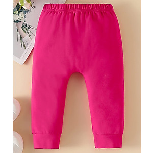 Fullfamous Baby Girl Clothes Gifts Outfits,Fall Winter Long Sleeve Romper and Pant Set Raspberry Heart 6-12 months