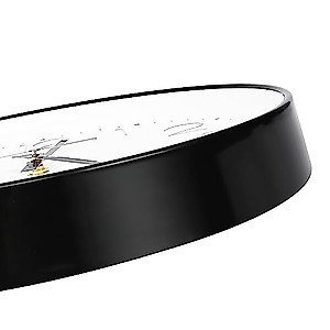 Yoiolclc Wall Clock Silent Non-Ticking Modern Round Wall Clocks Battery Operated for Kitchen, School, Office (10 Inch, Black)