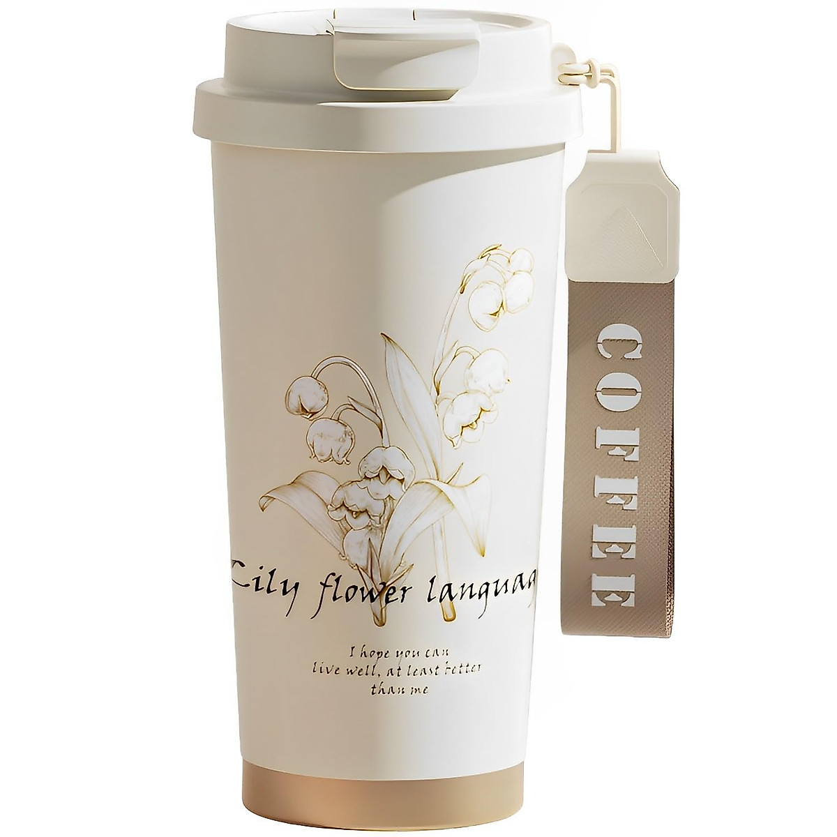 Simple Modern Travel Coffee Mug Tumbler with 360° Sealing | Ceramic-Lined Insulated Stainless Steel Cold Brew Iced Coffee Cup Thermos | Gifts for Women Men Her Him 17oz (White)