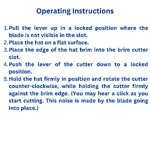 M&F Western Hat Brim Cutter, Premium Quality Metal, 1/2 Inch Silver