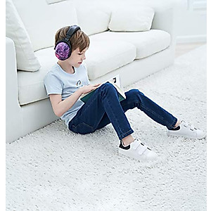 ZOHAN EM030 Kids Ear Protection Safety Ear Muffs for Concerts, Fireworks, Air Shows, Upgraded Adjustable Noise Reduction Hearing Protectors for Children Have Sensory Issues - Nebula Print