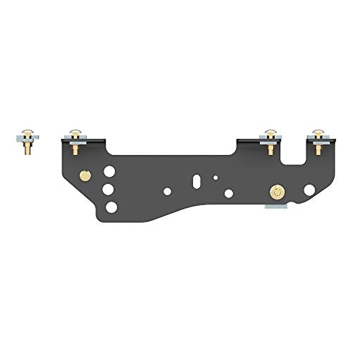 CURT 16448 5th Wheel Installation Brackets, Select Ford F-250, F-350, F-450 Super Duty, CARBIDE BLACK POWDER COAT