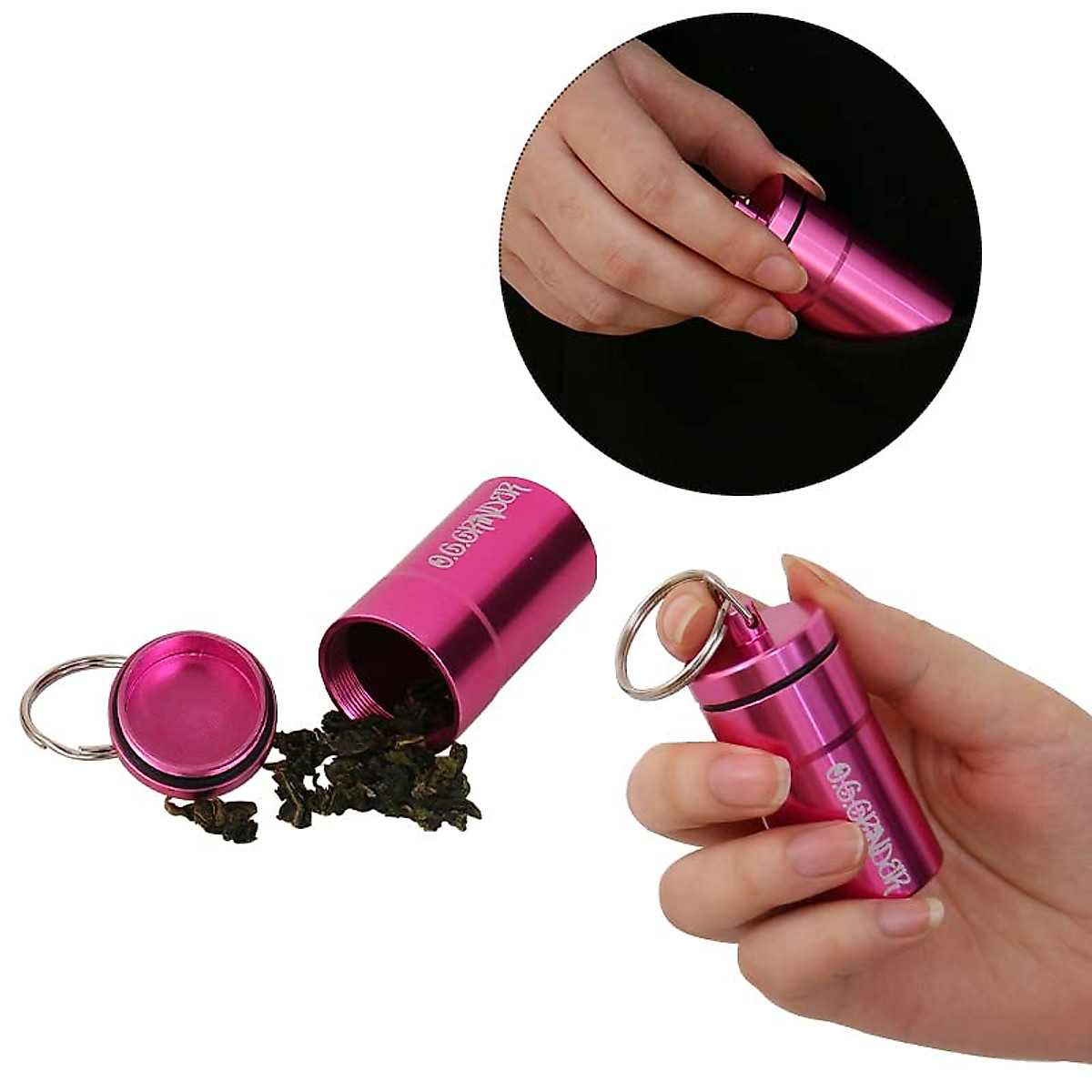 O.G. Grinder for Herbs & Spices, 2.5 inch Herb Grinder Pink Grinder